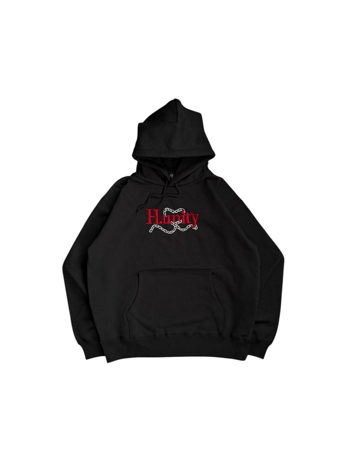 H.unity chain hoodie red (black) | HOMIES UNITY
