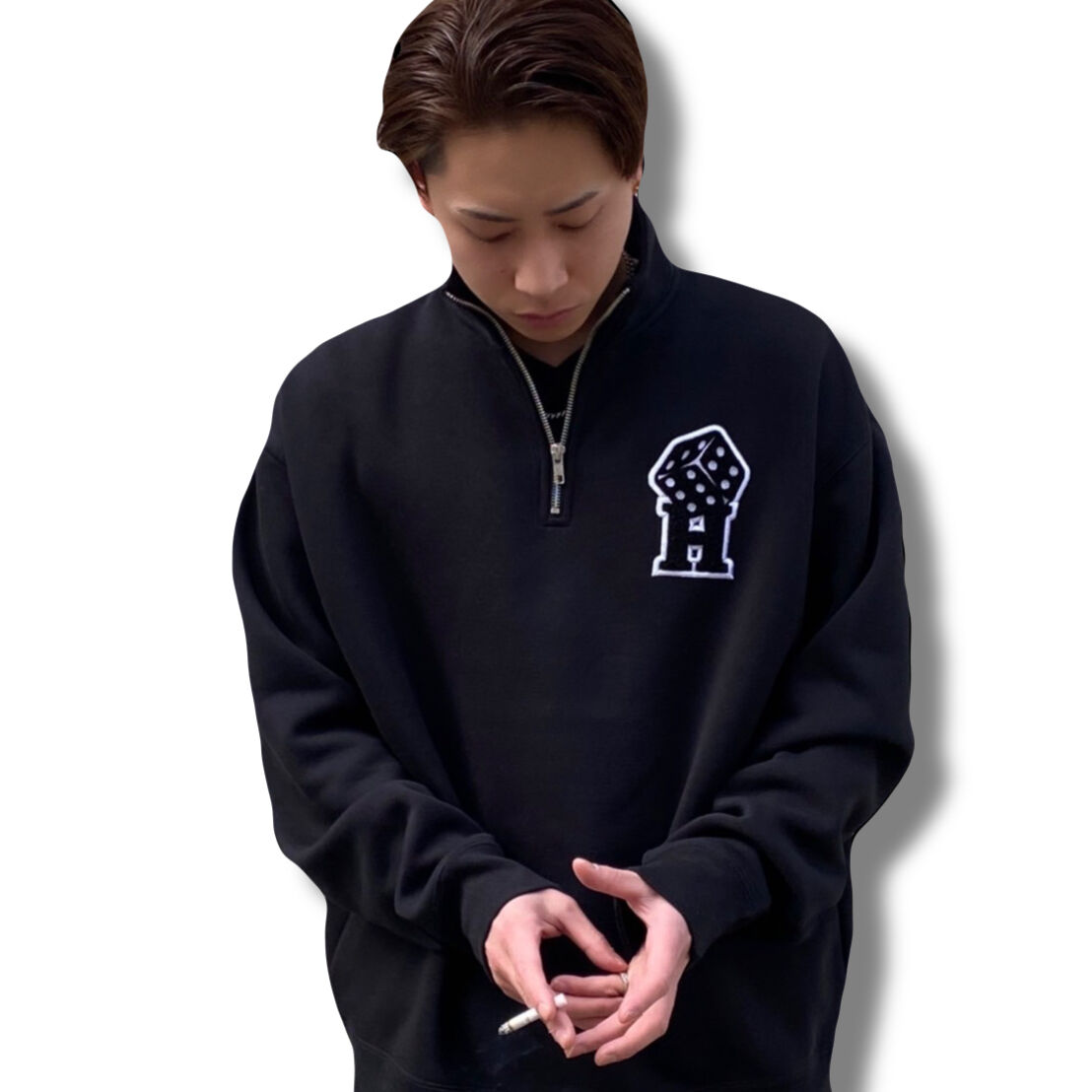 dice H half zip trainer (black)/DICE H HALFZIP dice H half zip trainer (black)/DICE H HALFZIP