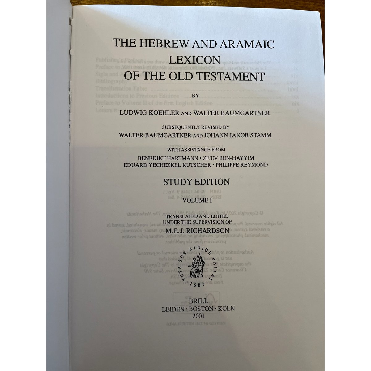 The Hebrew and Aramaic lexicon of the Old Testa...