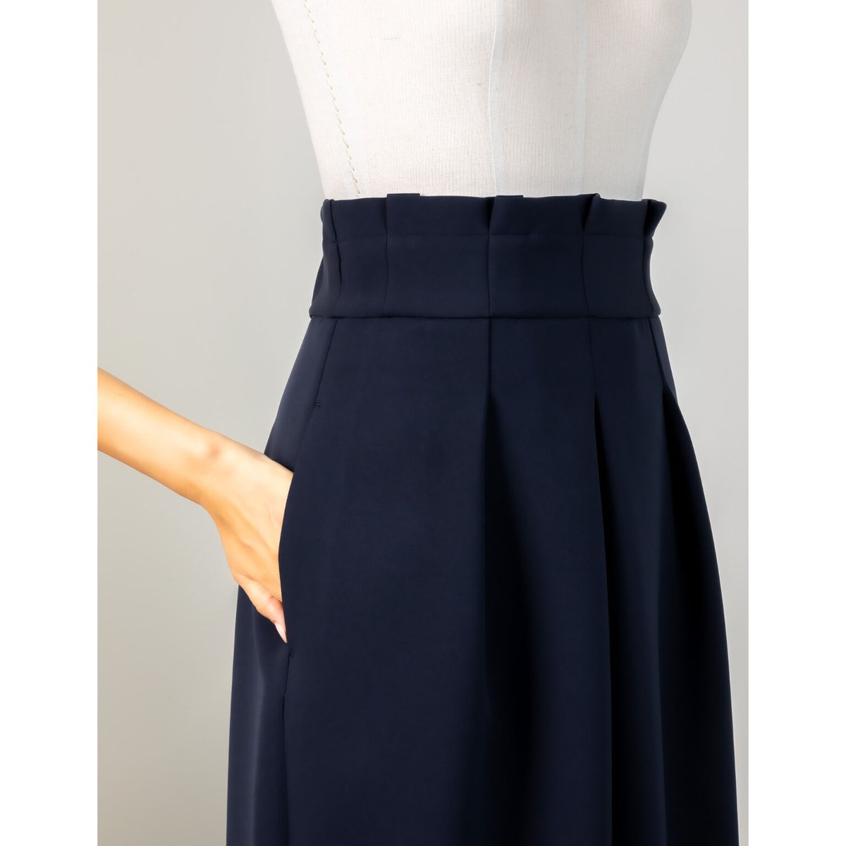 EASY COCOON SKIRT/Navy | FREY EASY COCOON SKIRT/Navy | FREY