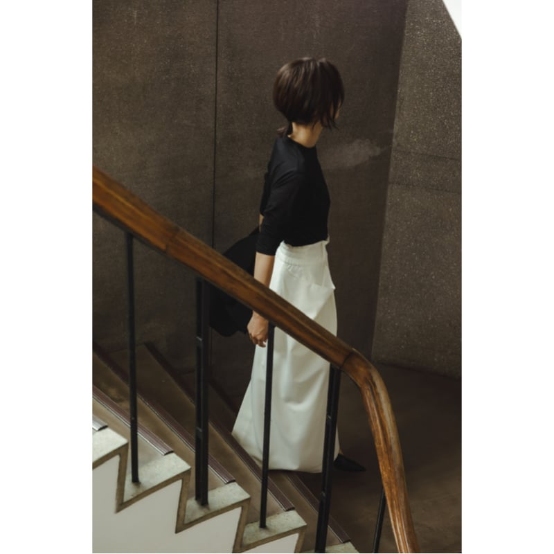 DOUBLE POCKET SKIRT/White | FREY DOUBLE POCKET SKIRT/White | FREY