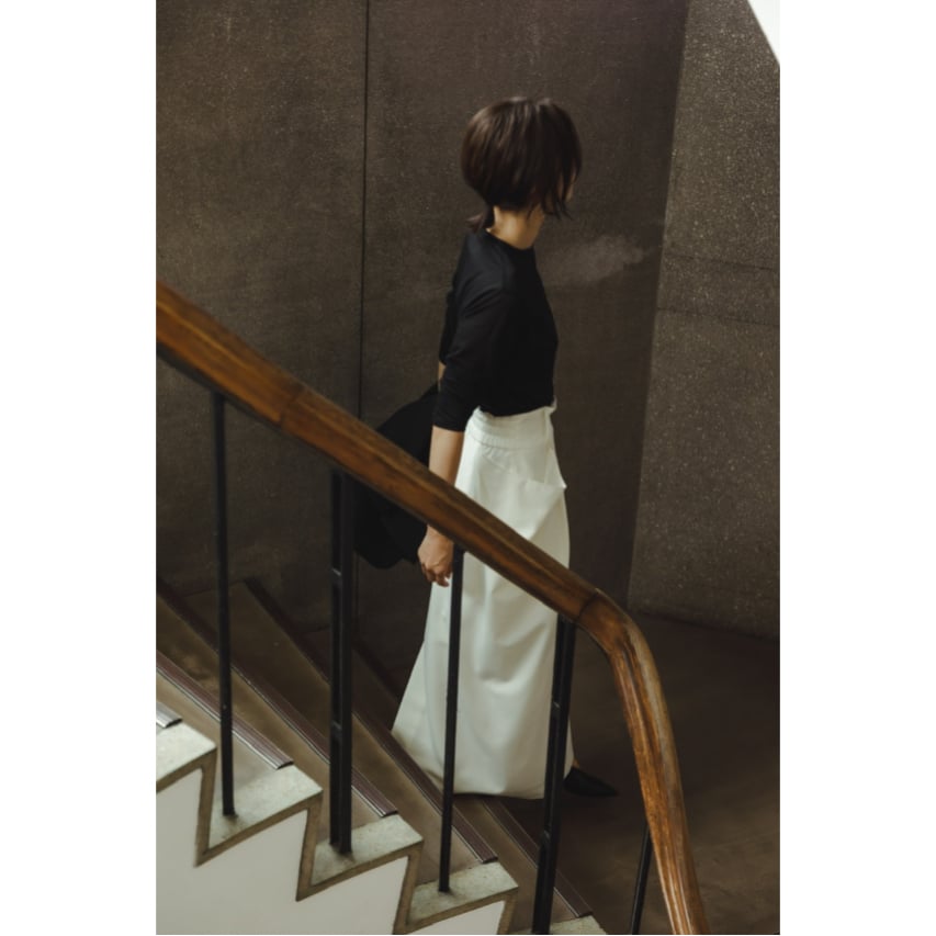 DOUBLE POCKET SKIRT/White | FREY DOUBLE POCKET SKIRT/White | FREY