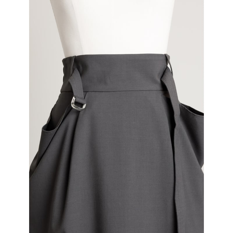 DOUBLE POCKET SKIRT/Iron gray | FREY DOUBLE POCKET SKIRT/Iron gray | FREY