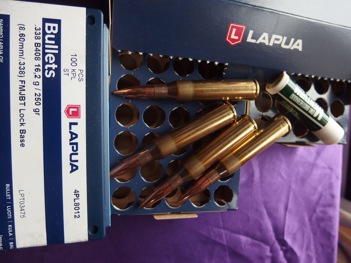 .338 LAPUA Magnum(8.6x70mm) LAPUA 144 Gr. FMJBT...