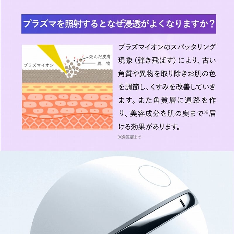 プラズマシャワー美顔器un ホワイト UN01-W ☆送料無料 | PROFIT プラズマシャワー美顔器un ホワイト UN01-W ☆送料無料 | PROFIT