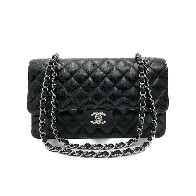 CHANEL マトラッセWフラップチェーンショルダーバッグ キャビア CHANEL マトラッセWフラップチェーンショルダーバッグ キャビア