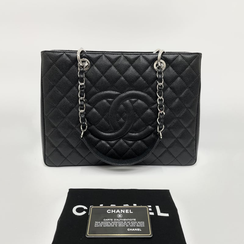 CHANEL キャビアスキン マトラッセGST チェーンショルダートート CHANEL キャビアスキン マトラッセGST チェーンショルダートート