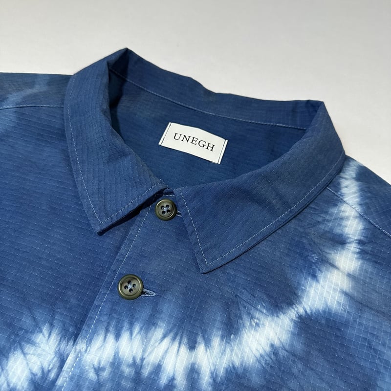 ripstop wide shirt “稲妻絞り” | UNEGH's STORE ripstop wide shirt “稲妻絞り” | UNEGH's STORE