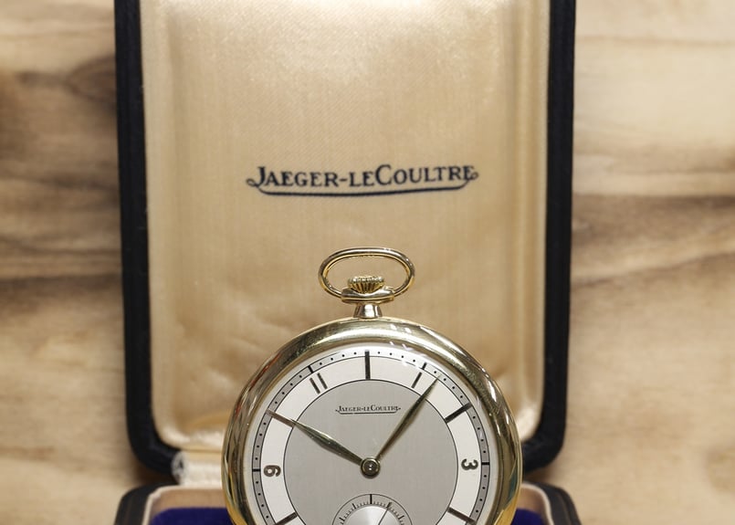 AZ-14B ジャガールクルト JAEGER LECOULTRE 懐中時計 K18YG薄 AZ-14B ジャガールクルト JAEGER LECOULTRE 懐中時計 K18YG薄