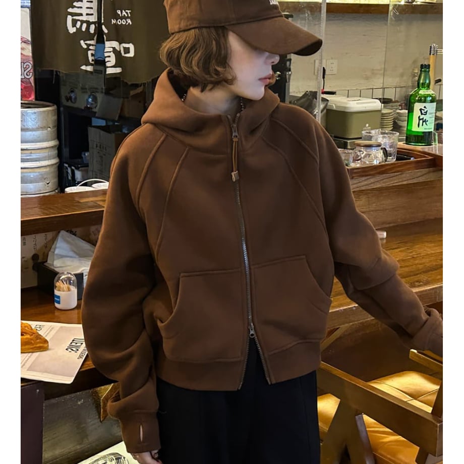double zip short foodie / 3 colors | alone