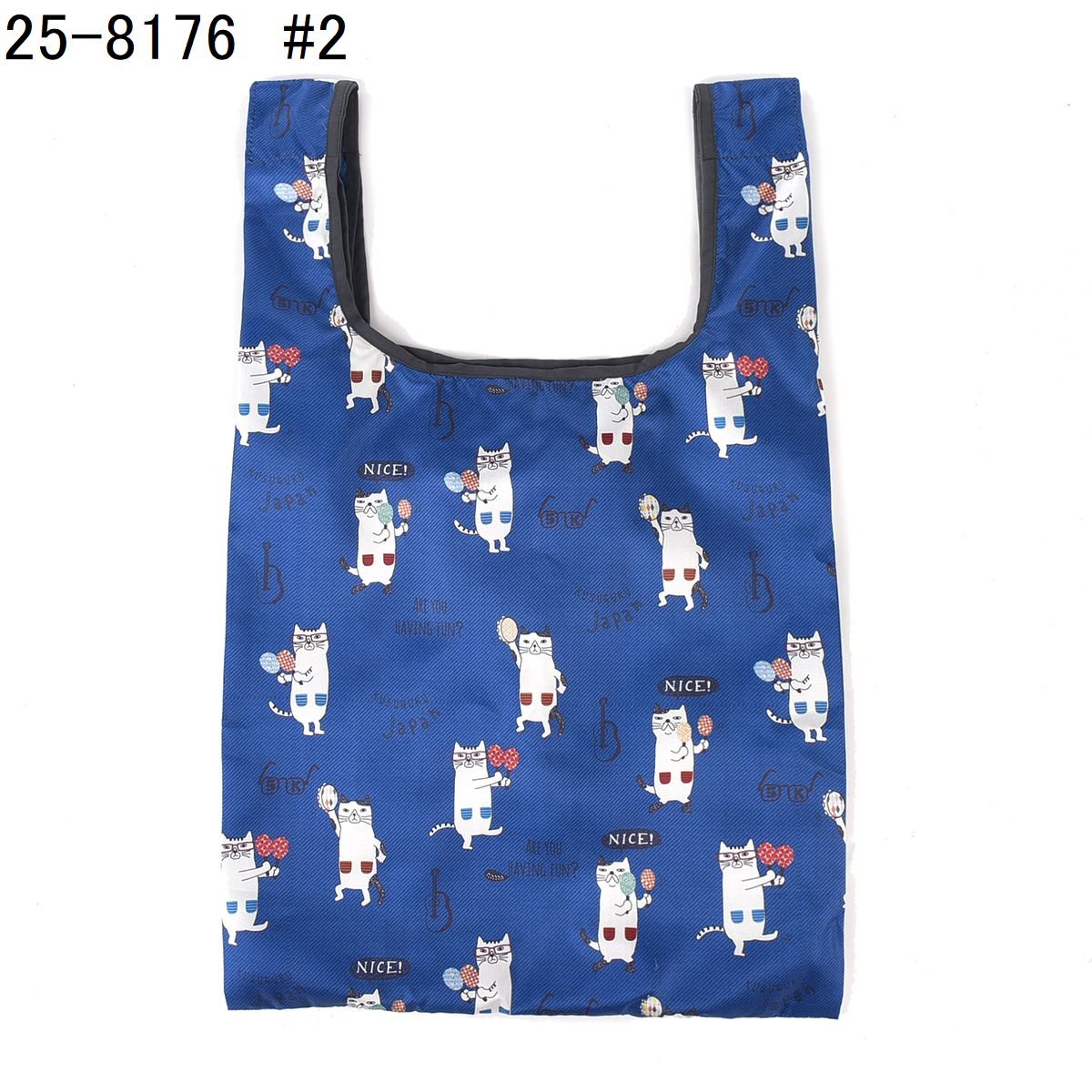 25-8176 プリントエコバッグ ネコまるけ柄 | KUSUGURU STORE