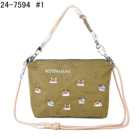 24-7594 パラコードポシェット ネコまるけ柄 | KUSUGURU STORE