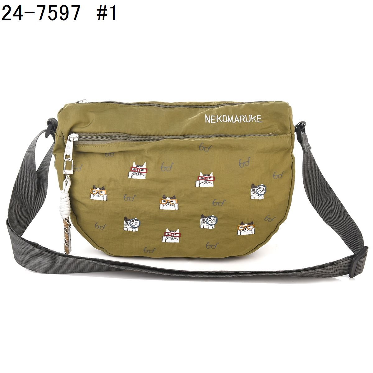 24-7597 ショルダーバッグ ネコまるけ柄 | KUSUGURU STORE