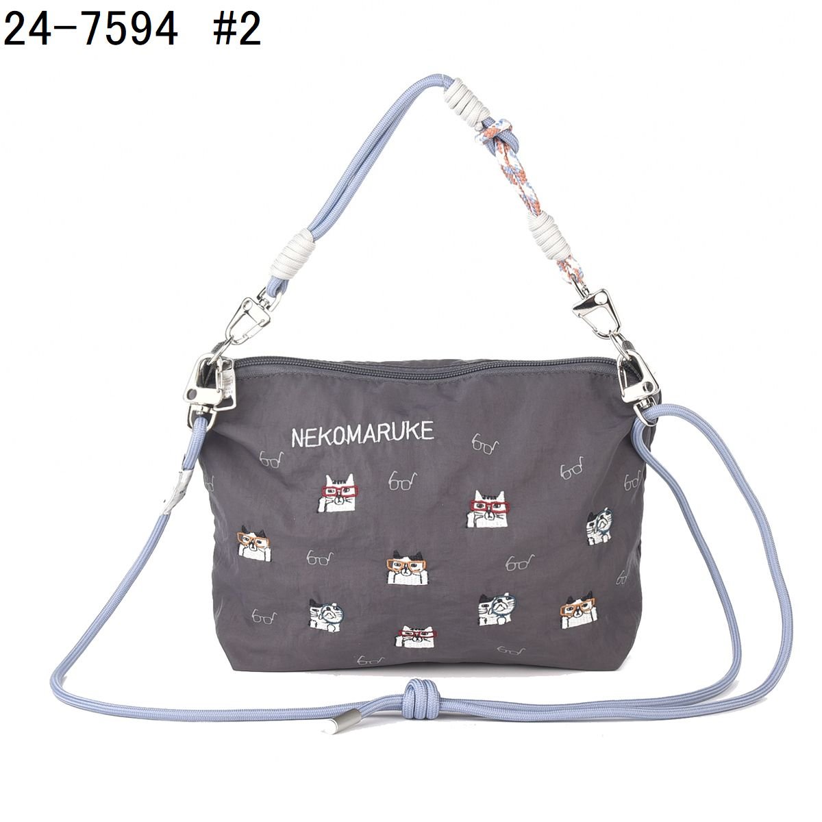 24-7594 パラコードポシェット ネコまるけ柄 | KUSUGURU STORE