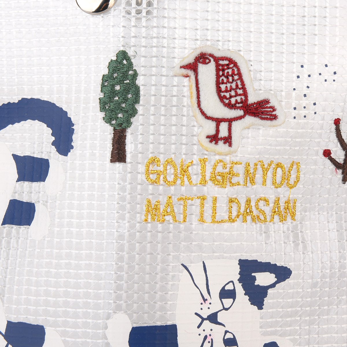 25-8197 クリアメッシュ ショルダーバッグ マチルダさん柄 | KUSUGURU STORE