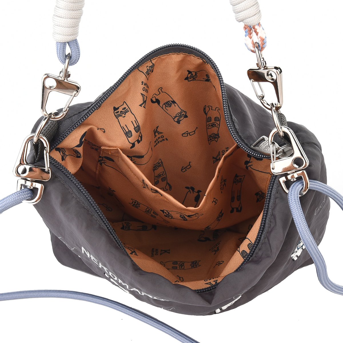 24-7594 パラコードポシェット ネコまるけ柄 | KUSUGURU STORE