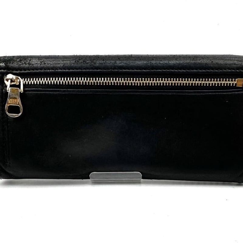 ロエベ LOEWE 長財布 シープスキン タッセル 黒 紫 ブラック ロエベ LOEWE 長財布 シープスキン タッセル 黒 紫 ブラック