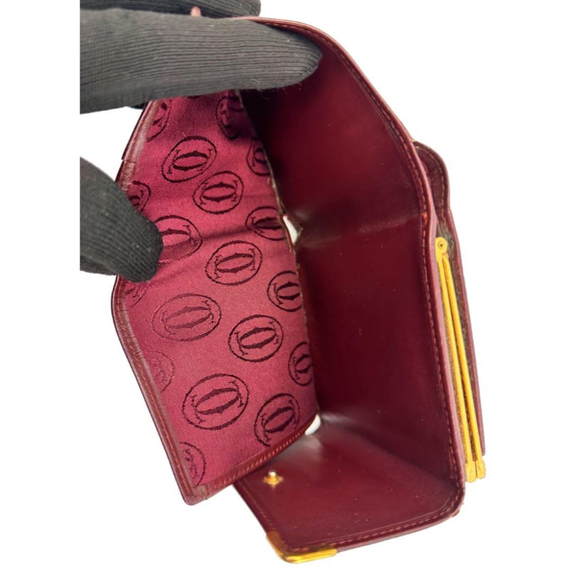 Cartier カルティエ マストライン 二つ折り財布 がま口小銭入れ Cartier カルティエ マストライン 二つ折り財布 がま口小銭入れ