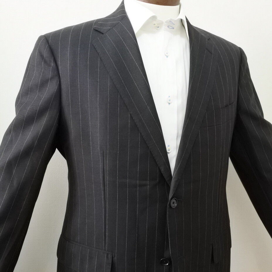 33|UNITED ARROWS 2Bダークグレーストライプスーツ(50) 定価 33|UNITED ARROWS 2Bダークグレーストライプスーツ(50) 定価