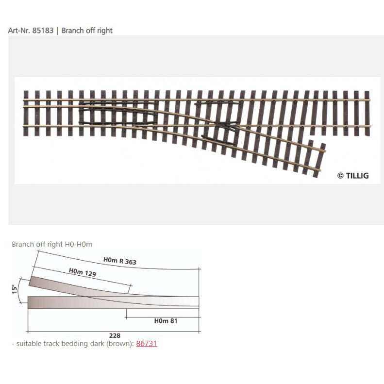 Till085183 3線 Branch off right | 共立模型 ストア