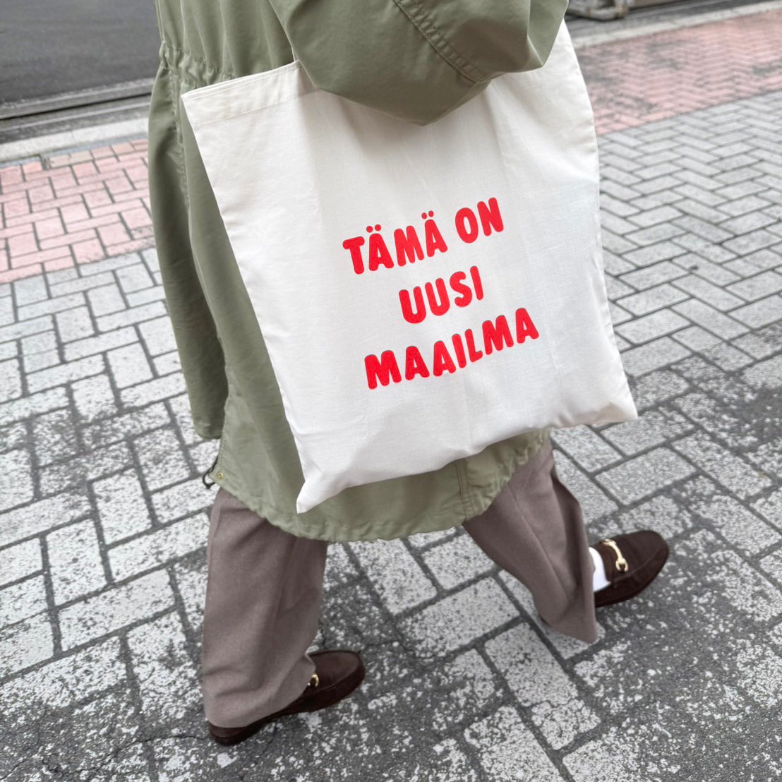 Tote bag「 this is a new world 」 | A FLEA MARKET