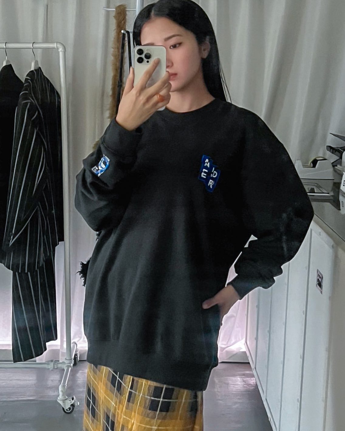 ADER ERROR big silhouette logo sweat | HeralDo【 ADER ERROR big silhouette logo sweat | HeralDo【