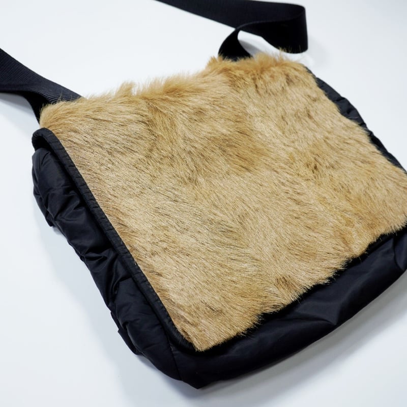 Early 00s【PRADA SPORT】Kid fur docking nylon sho Early 00s【PRADA SPORT】Kid fur docking nylon sho