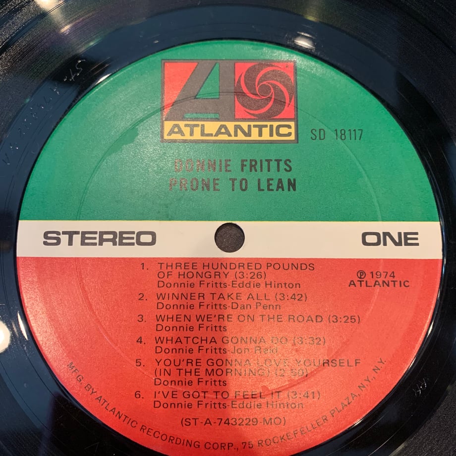 【LP】DONNIE FRITTS / PRONE TO LEAN | RECORD HOUS...