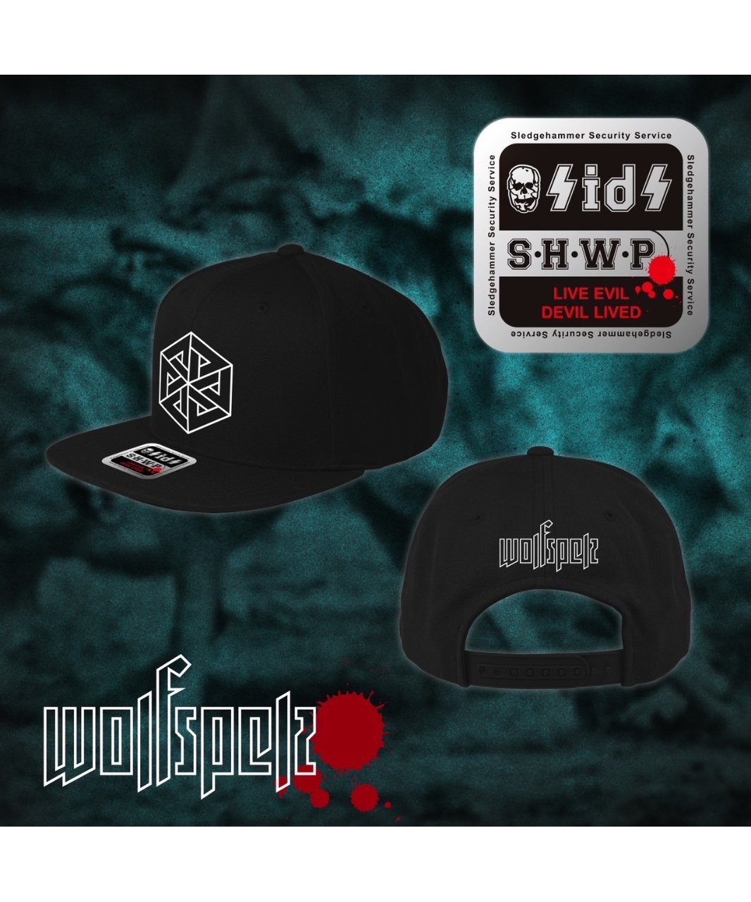 Official cap + gift sticker set | Wolfspelz