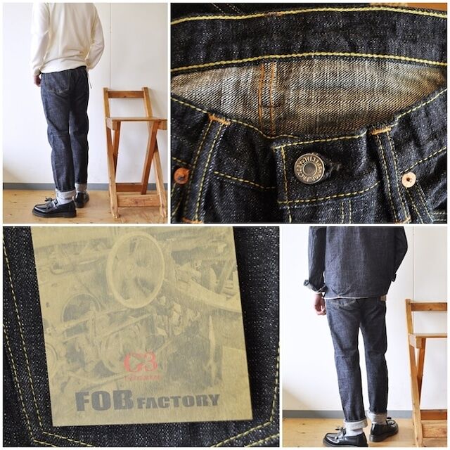 FOBファクトリー エフオービーファクトリー F147 G3 デニム5P ジーンズ タイトスト...