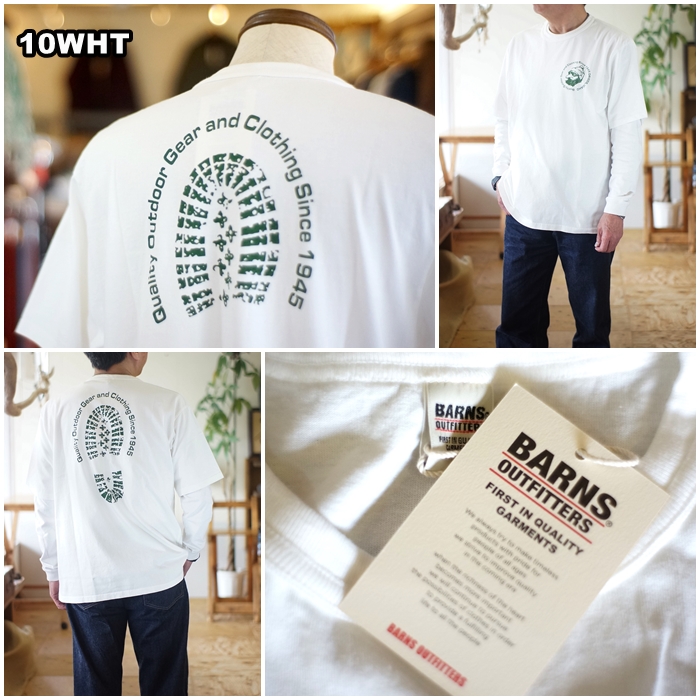 バーンズ バーンズアウトフィッターズ BARNS 半袖プリントT バーンズ バーンズアウトフィッターズ BARNS 半袖プリントT