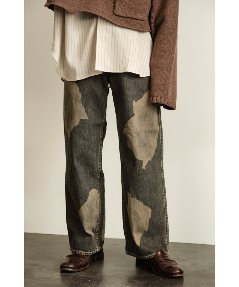 ENCOMING SPOTTED DENIM TROUSER | MusterWerk Sud. ENCOMING SPOTTED DENIM TROUSER | MusterWerk Sud.