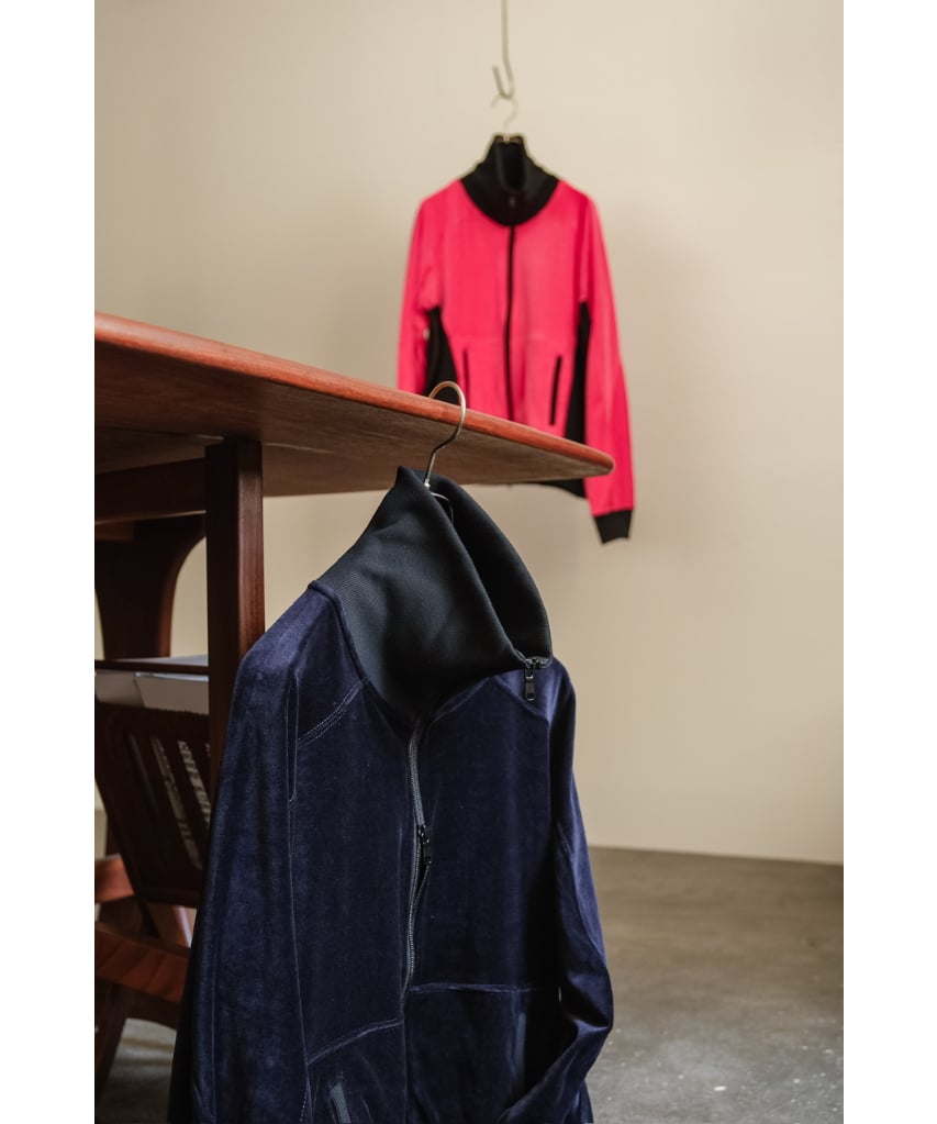 ANCELLM VELOUR SWITCHING JACKET | MusterWerk Sud. ANCELLM VELOUR SWITCHING JACKET | MusterWerk Sud.
