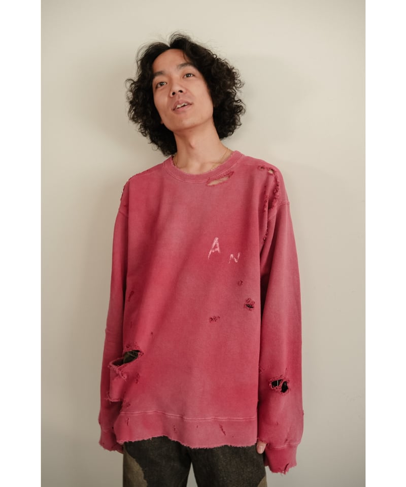 ANCELLM CRASH UNEVEN OVER SWEAT SHIRT | MusterW ANCELLM CRASH UNEVEN OVER SWEAT SHIRT | MusterW