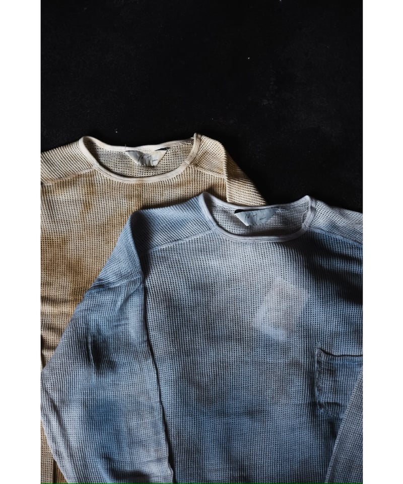 ANCELLM DYED MESH LS T-SHIRT | MusterWerk Sud. ANCELLM DYED MESH LS T-SHIRT | MusterWerk Sud.