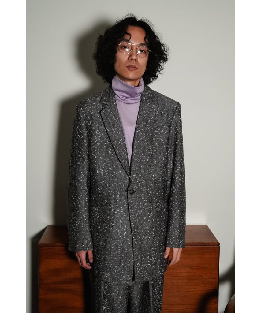 SASAKI SATORU LOW-WAIST TAILORED JACKET | Muste SASAKI SATORU LOW-WAIST TAILORED JACKET | Muste