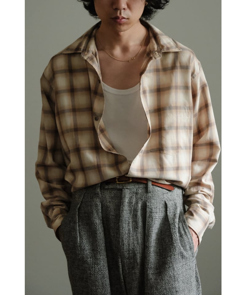 ULTERIOR C/W CHECKED TWILL SHIRT | MusterWerk Sud. ULTERIOR C/W CHECKED TWILL SHIRT | MusterWerk Sud.