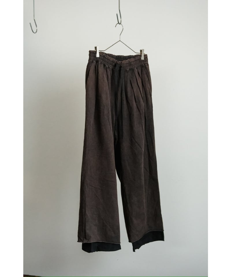 ANCELLM FADED DRAPE WIDE EASY CUT SLACKS | Must ANCELLM FADED DRAPE WIDE EASY CUT SLACKS | Must