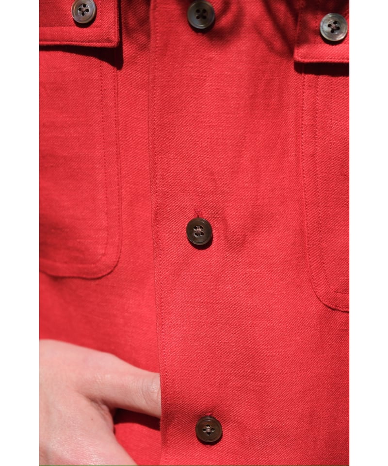 ULTERIOR L/R TWILL OPEN COLLAR SHIRT | MusterWe ULTERIOR L/R TWILL OPEN COLLAR SHIRT | MusterWe