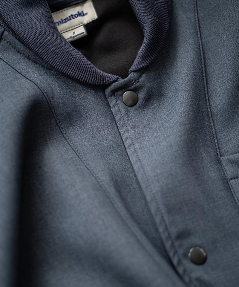 TR/Wool Coach Jacket-Sunset Grey | MIZUTOKI TR/Wool Coach Jacket-Sunset Grey | MIZUTOKI