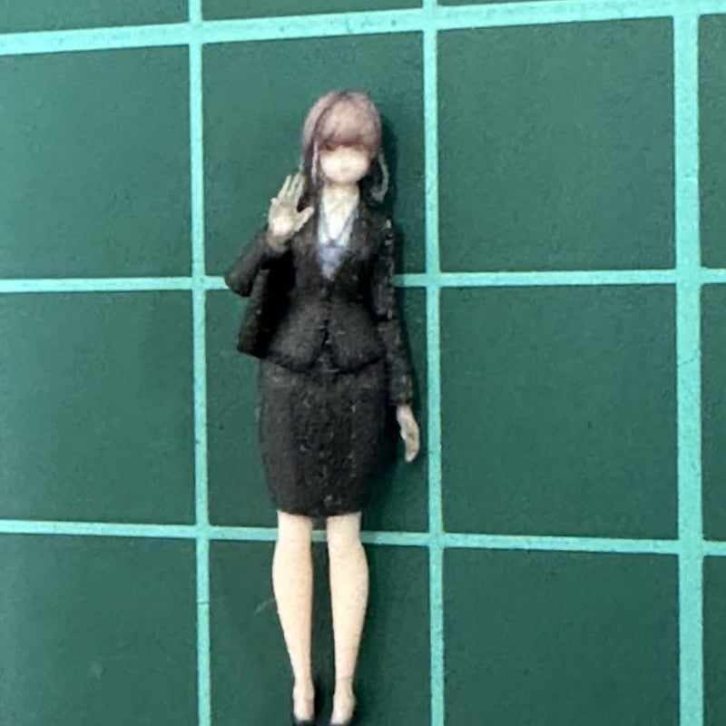 1/64☆QuQu OL☆フィギュア☆ミニカーに☆ジオラマに☆美少女 1/64☆QuQu OL☆フィギュア☆ミニカーに☆ジオラマに☆美少女