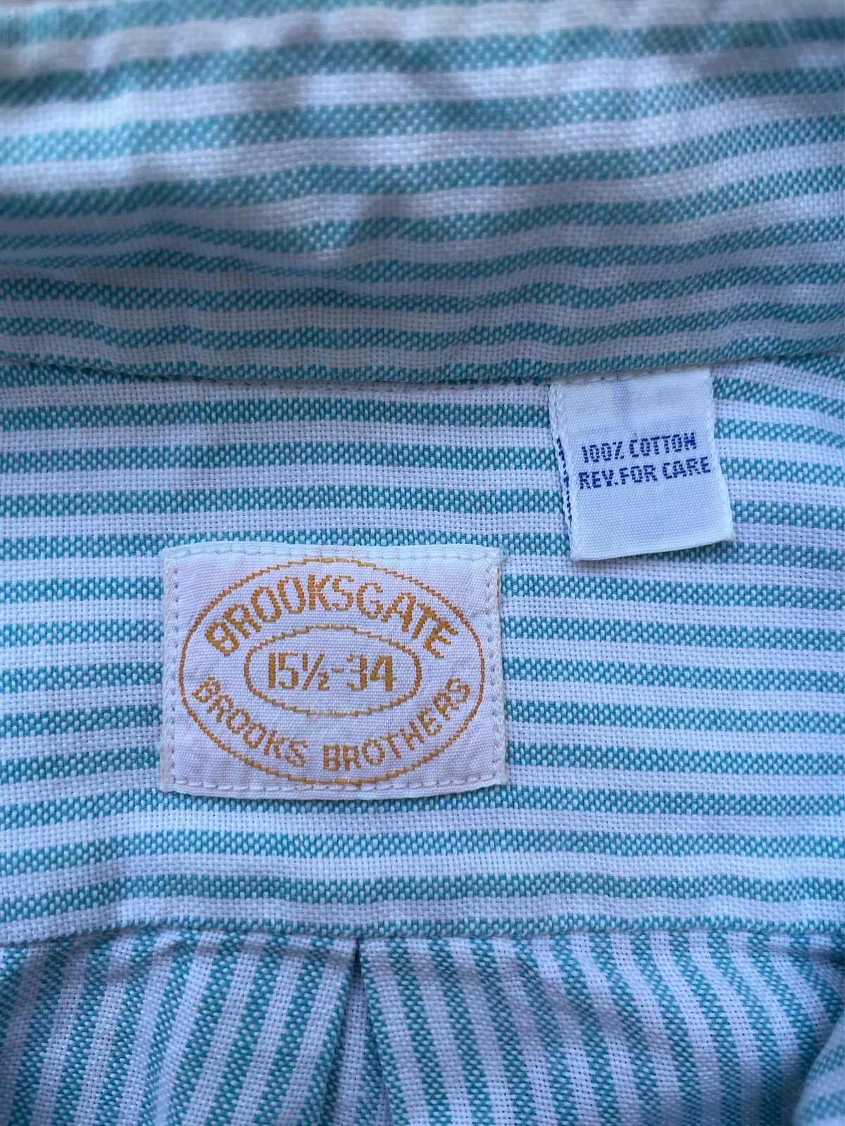 90s Brooks Brothers BROOKSGATE stripe shirt | 古...