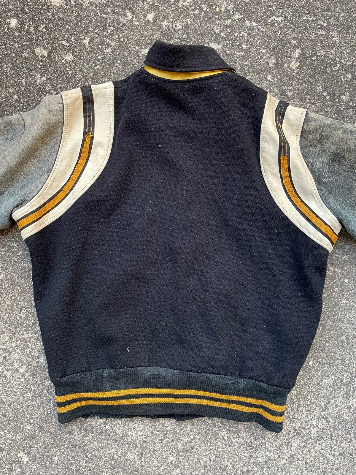 50s vintage black award jacket | 古着屋 匠人
