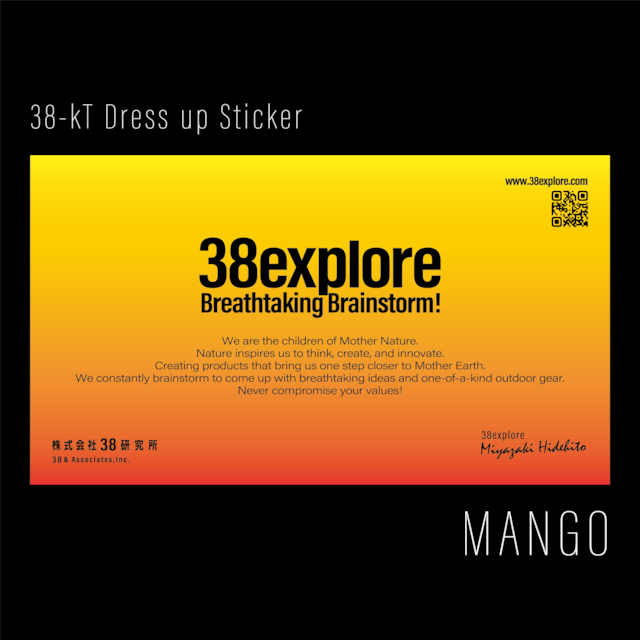 38explore 38-kT Dress up Sticker MANGO | Y's Ca 38explore 38-kT Dress up Sticker MANGO | Y's Ca