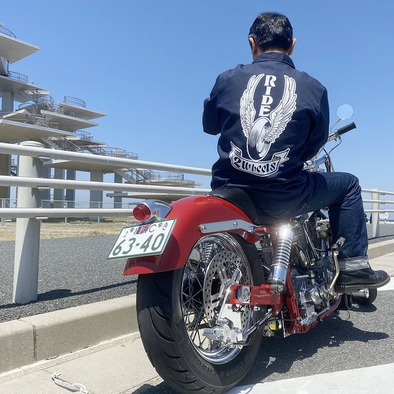 ショベルヘッドに乗ろう!」オリジナルコーチジャケット RIDE ショベルヘッドに乗ろう!」オリジナルコーチジャケット RIDE