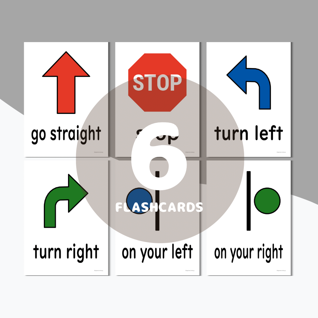絵カード〈Simple Directions Flashcards 道案内ピクチャーカード〉