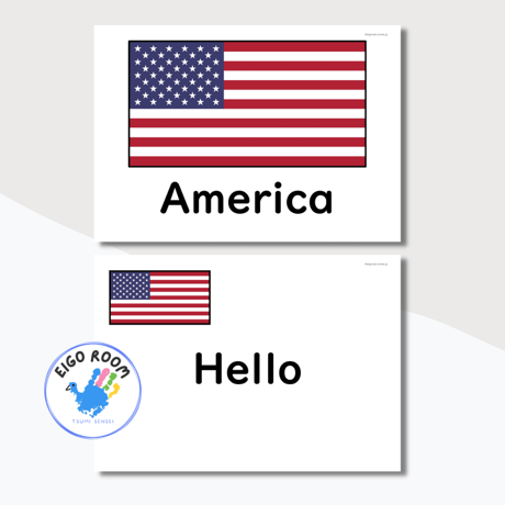 絵カード〈『Let's try!1・2』完全対応 Greetings around the...