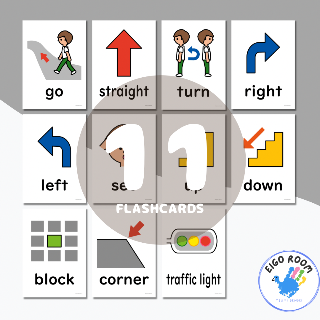 絵カード〈『New Horizon5・6』完全対応 Directions Flashcard...