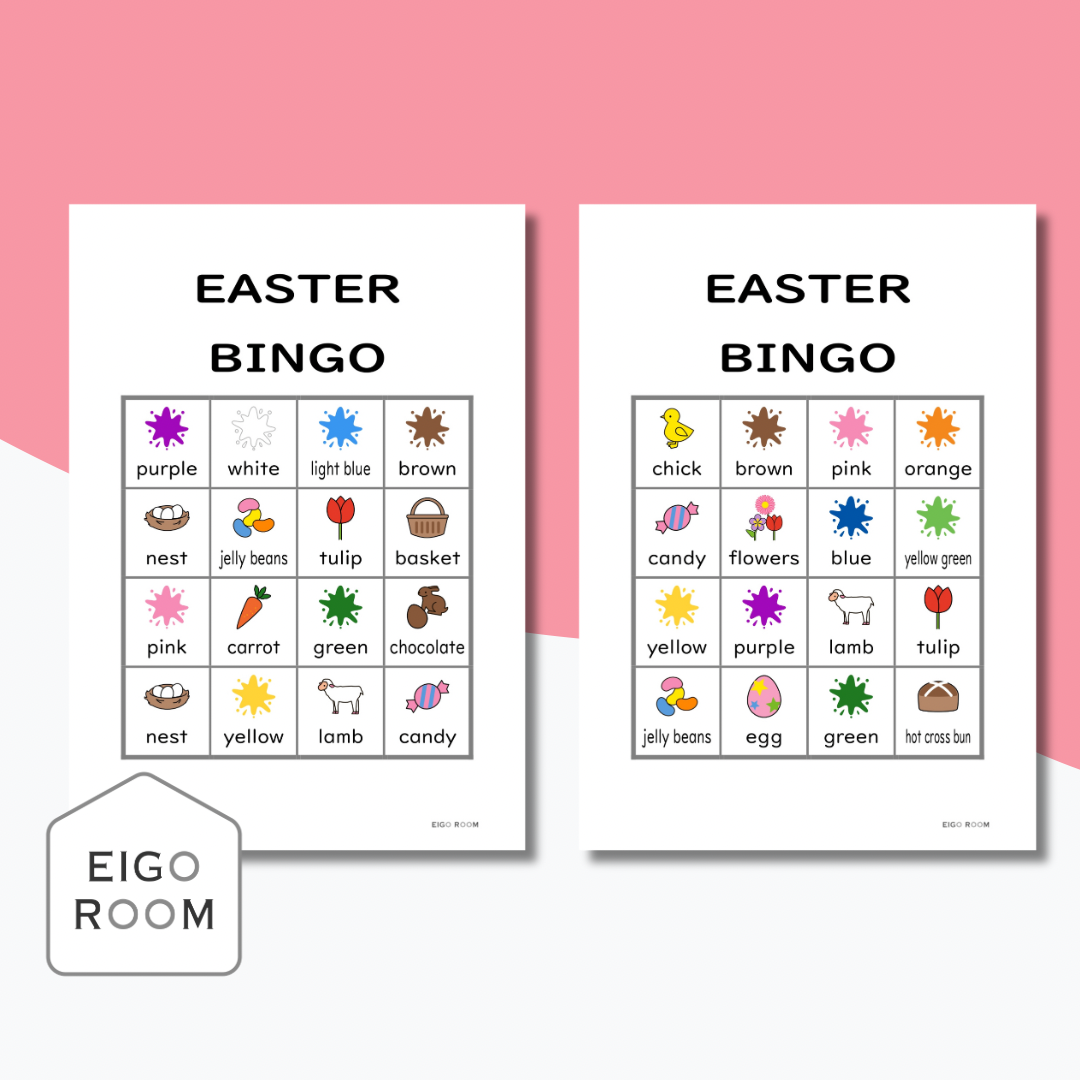 ビンゴ〈Easter BINGO イースター・復活祭ビンゴ〉12pages | EIGO RO...