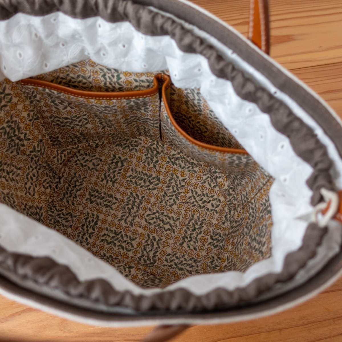 ダウンロード型紙【A4】マルシェバッグ | akie craft